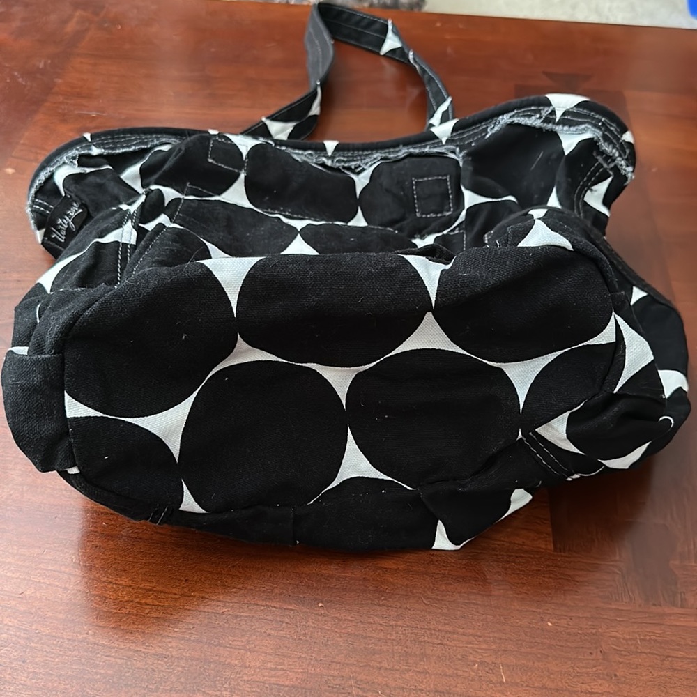 Thirty One Retro Metro Bag Black Dot Bag/Tote - Gem